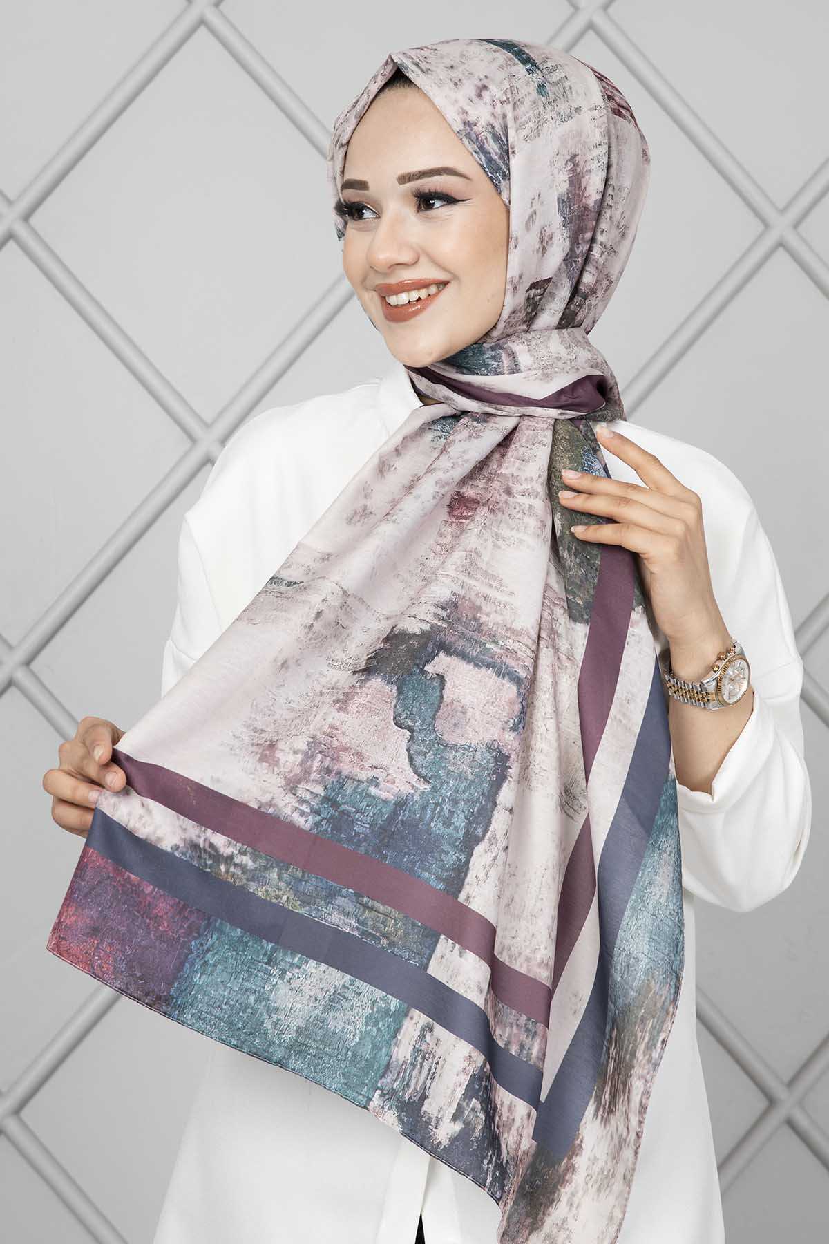 Desenli Şal -10 - Modasena